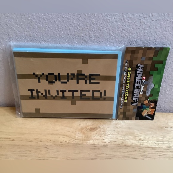 Toys | Minecraft Invitations Card Youre Invited Party Card | Poshmark